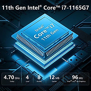 Intel NUC 11 NUC11PAHi70Z Mini PC Barebone Kit, Core i7-1165G7 4-Core, 2.8 GHz–4.7 GHz Turbo, 28W Intel Iris Xe Graphics, iFi 6, BT 5.0 Thunderbolt 3, 8K & Quadruple Monitor Capable (No RAM+SSD+OS)