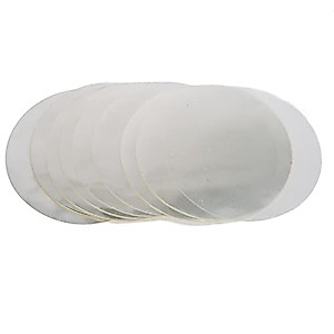 Blank Button Badge Parts Set, 100 Sets Round Button Maker Supplies for Button Making Machine, Buttons Components with Badge Cover, Badge Holder and Clear Film(58mm)