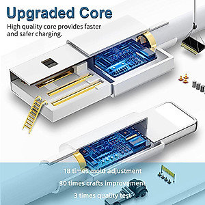iPhone Charger, [Apple MFi Certified] 2Pack 3.3FT USB to Lightning Cable Power Fast Charging Data Sync Transfer Cord Compatible with iPhone 14/13/12/11 Pro/11/XS MAX/XR/8/7/6s/6/5S/SE and More