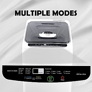 Frestec Portable Washing Machine, 1.38 Cu.Ft. Full-Automatic Small Washer, 2 in 1 Compact Laundry Washer, 8 Wash Cycles 3 Water Level Selections, Perfect for Apartment, Home, Dorm (1.38 Cu.Ft.)