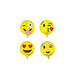 Happy Birthday Balloon Party - Set of 16 Pack Mylar Foil 18 Inch Helium Reusable Ballons For Congratulation Decoration Anniversary Festival Graduation Bouquet Gift Idea Engagement Celebration