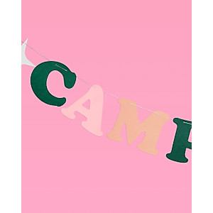 xo, Fetti Camp Bride Fringe Banner - Felt, 5 Ft. | Bachelorette Party Decoration, Camp Bride Bach, Bridesmaid Favor, Bride to Be Gift, Bridal Shower Supplies, Photobooth Backdrop