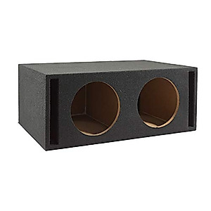Absolute USA VEGD12+ Dual 12" Universal Vented Ported sub Box Subwoofer Enclosure