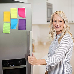 18 Pack Lined Sticky Notes 4 x 6 Inch Colorful Self Sticky Notes Lined Memos for School Office and Home Supplies, 540 Sheets, 6 Colors