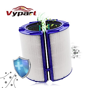 Vypart TP04 Filter Replacement fit For Filter,Replacement H13 Hepa Filter fit for TP04,HP04,DP04 Pure Cool Tower Series,1Pack Hepa Air Purifying Filter Set&1Pack Activated Carbon Pre-Filter Set