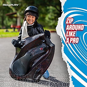 Rollplay Nighthawk Electric Ride On Toy for Ages 6 & Up with 12V 7AH Rechargeable Battery, Side Handlebars for Steering, Tall Rear Safety Flag, and a Top Speed of 6.5 MPH, Pink