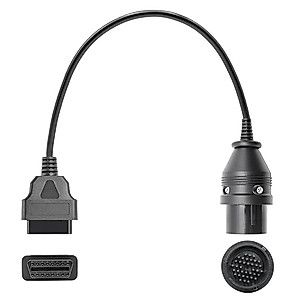 E-Car Connection Universal 38 Pin Male to 16 Pin Female OBD OBD2 Car Diagnostic Adapter Connector Cable Transfer Line for Mercedes Benz