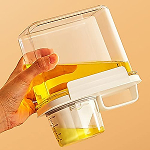 ALREMO Cereal Dispenser Easy Flow Storage Jar Plastic Food Containers Kitchen Food Cereal Storage Containers with Graduated Cap,plastic Storage Jars,cereal Plastic Grocery Container (2300ML)