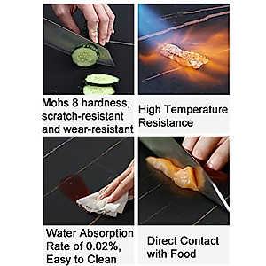 Tabletop Lazy Susan Handmade Rock Slab Quartz Lazy Susan Turntable Rotating Serving Tray for Outdoor Patio Table, Family Style Dining, Games, Parties, Wedding, 70-90cm