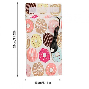 GOTOTOP Bottle Warmer Bag Bottle Warmer Case Milk Warmer Portable Cooler Bag with USB Charging Port for Baby Care(Donut)