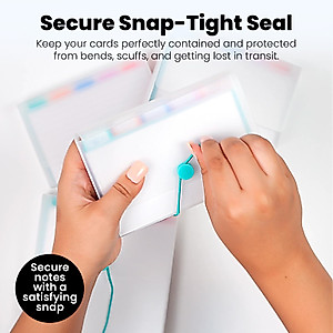 Yoobi Index Card Organization Set - 4 Pack - 3x5 Index Cards with Colorful Tab Dividers in Index Card Cases - 100 Cards Per Box, College Ruled Index Cards, Index Card Dividers Sticker Labels - 4 Pack