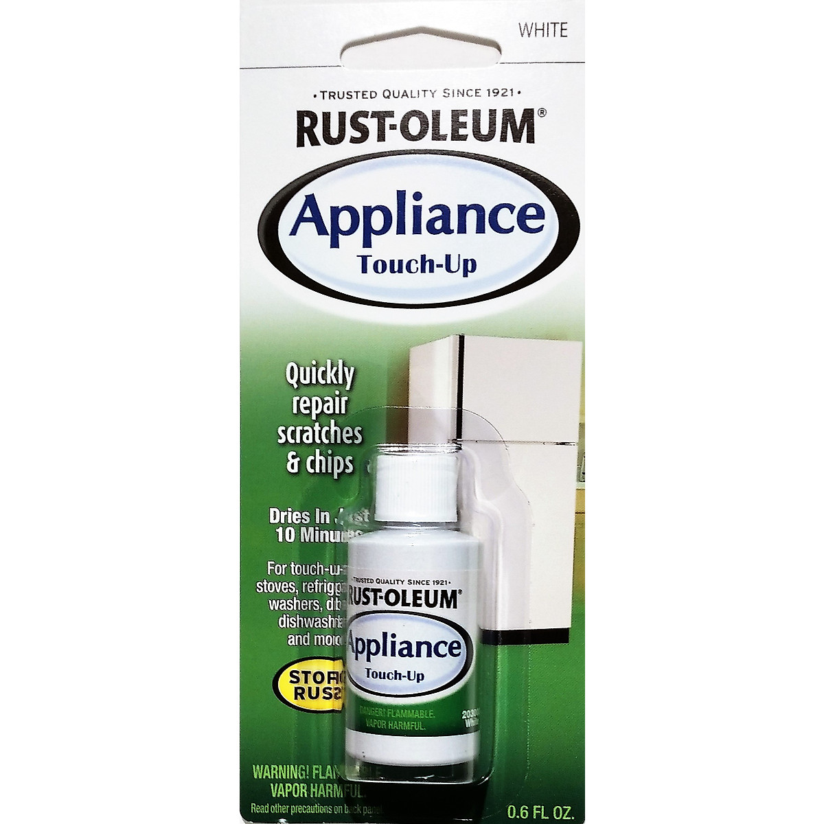 Rust-Oleum 203000 6 Pack .6-Ounce Specialty Brush Bottle Appliance Touch Up, White