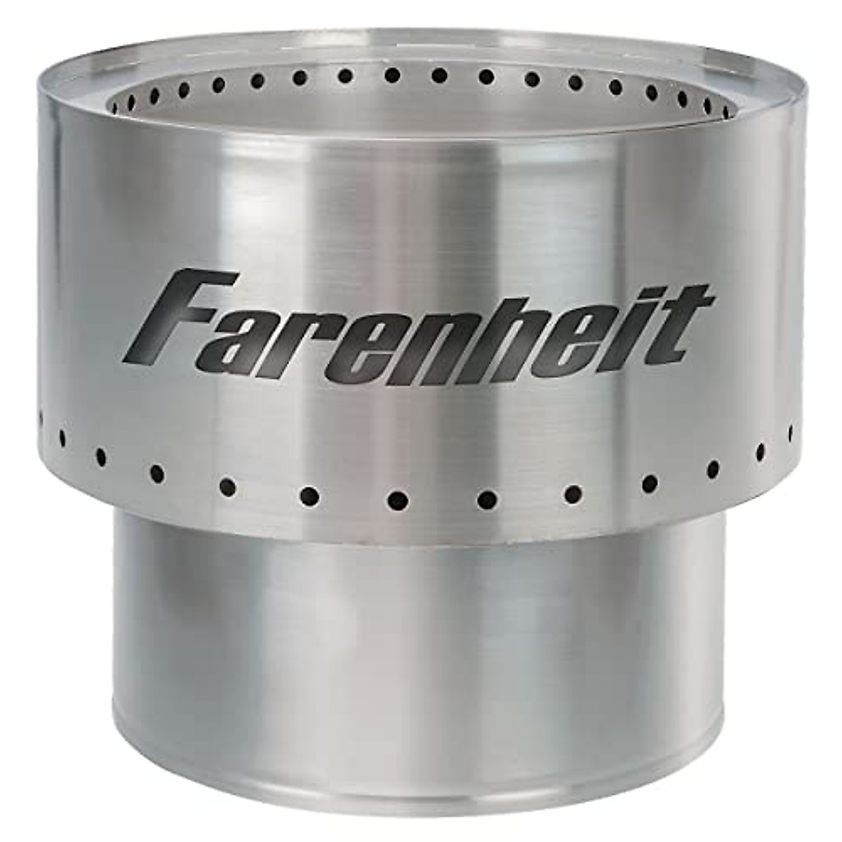 Farenheit Small 13.5 Inch Stainless Steel Fire Pit for Outside Patio Outdoor Backyard Garden Bonfire Stove Use, Wood Pellet Burning Lightweight Portable Smokeless Firepit Useful for Picnics Camping