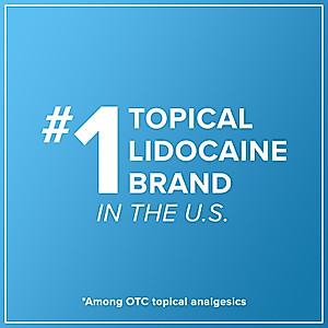 Aspercreme Max Strength Lidocaine Pain Relief Patch (5 Count) for Back Pain, Odor Free Pain Patches