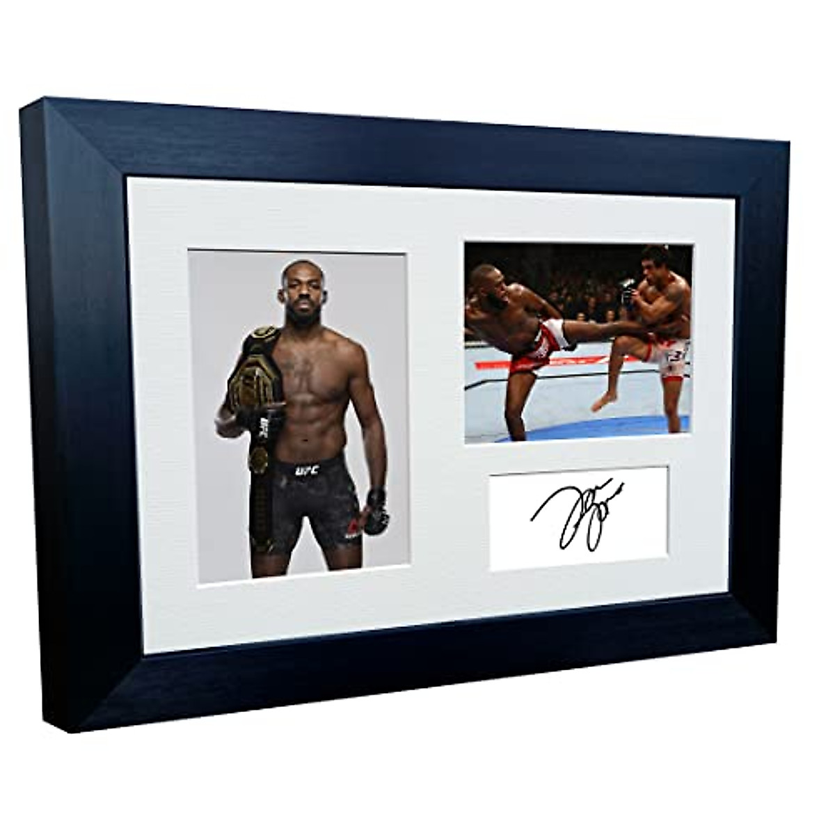 Kitbags & Lockers Jon Jones MMA UFC Ultimate Heavyweight Fighting Champion Championship Mixed Martial Arts Triple Signed Autographed Autograph Picture Frame Photograph Photo Gift Poster