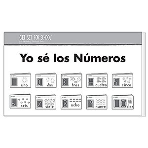 Learning Without Tears Spanish I Know My Numbers- Get Set for School Series, Pre-K, Math, Counting, Number Concepts, Recognition, Formation- Centers, Whole-Class, and Individual- for School or Home