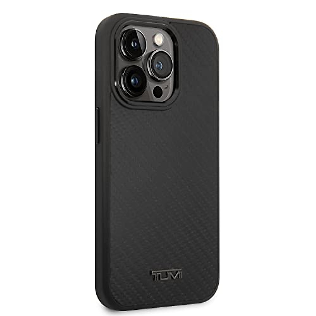 CG MOBILE TUMI Phone Case for iPhone 14 Pro in Genuine Black Aluminum, Real Protective & Durable Case with Easy Snap-on, Shock Absorption & Signature Logo