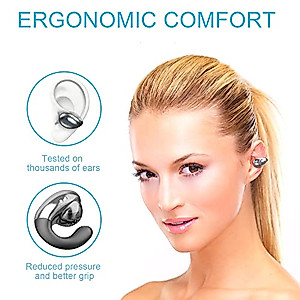 WPOW Open Ear Headphones,Sport Earbuds,Sport Headphones,Open Earbuds,Wireless Earbuds Mini for Cycling Driving, Open earplugs, Running Earbuds