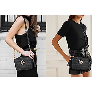 MKP Stylish Lightweight Fashion Crossbody Bag for Women Chic Signature Shoulder Messenger Bag with Tassel Zipper Pocket