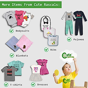 Custom Personalized Boy & Girl Baby Bodysuit Little Bean A Funny Cotton Baby Clothes White Design Only Newborn