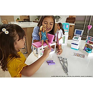 Bundle of Barbie Fast Cast Clinic Playset + Barbie Baby Doctor Playset