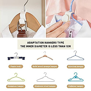 TCIOD 60pcs Hanger Connector Hooks, Space-Saving Cascading Clothes Hook Hanger Plastic Hooks Hanger Hook for Thanksgiving Christmas Decoration