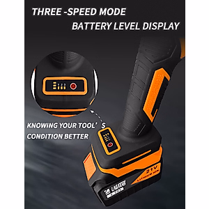 LAGATUNS Cordless Angle Grinder w/21V 6.0Ah Li-Ion Battery & Charger,Brushless Motor, 4-1/2'' Blade, Quick-Change Wheel Guard, 2-Position Handle, US Warranty (Renewed)