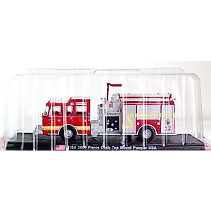 Pierce Dash Top Mount Pumper Fire Truck Diecast 1: 64 Model (Amercom GB-16)