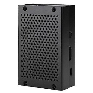 Case for 3 B+ (B Plus) / Pi 3 B, Aluminum Alloy Case Mesh Shell Vent Motherboard , for Heatsink (Black for 3B+/3B)