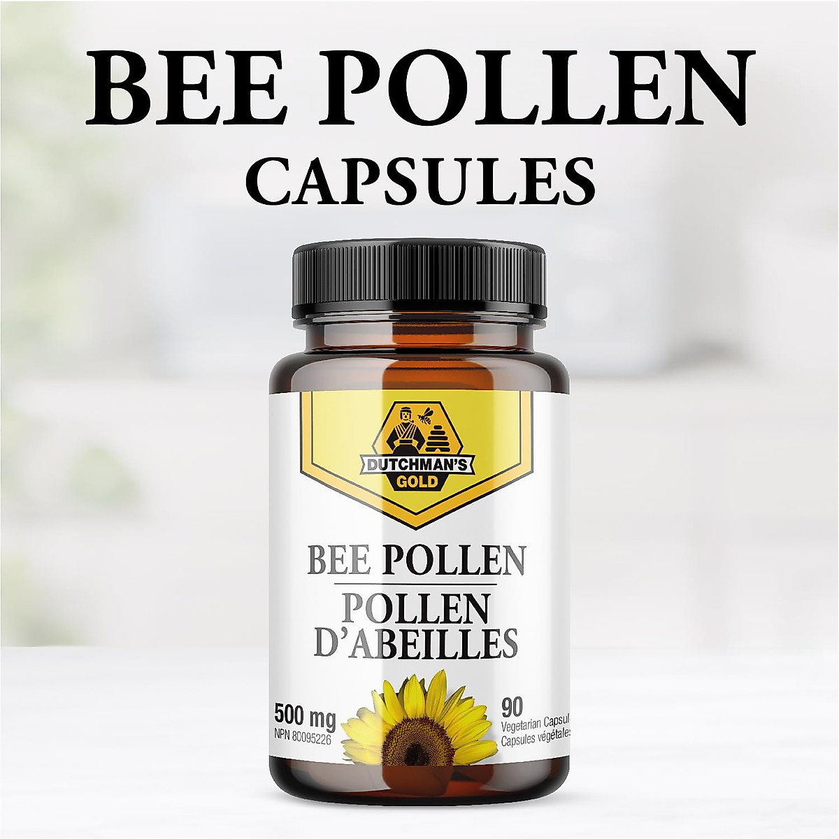 Dutchman's Gold Pure Bee Pollen Capsules 500 mg - 90 caps