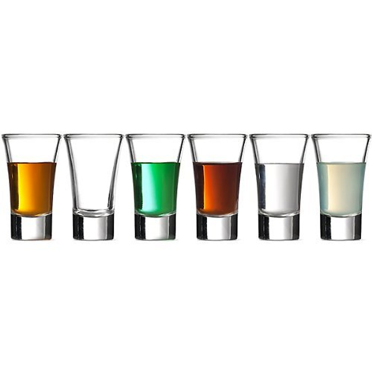 Gmark 2-Oz Shot Glass Set Heavy Base, Whiskey Shot Glasses 4-Pack, Perfect for Wine Tasting, Tequila, Shooter, Cocktail Pourer, Jigger, GM2026A