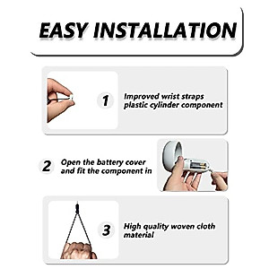 Improved Replacement Wrist Straps for Oculus Quest 2 Gen Controller, Sturdy Comfy Adjustable Hand Strap for Oculus 2, Easy Attach White Resin Stopper for Oculus Controllers