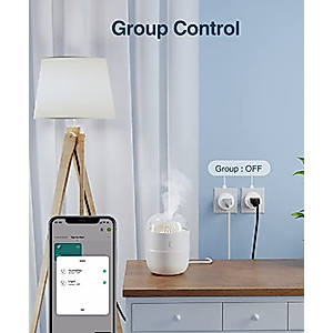 Mini Smart Plug, WISEBOT WiFi Plug Surge Protector Works with Alexa and Google Home, Plug-in Outlet Socket APP Control, Timer Function, ETL FCC Listed, No Hub Required, 2.4GHz WiFi Only, 10A/1200W