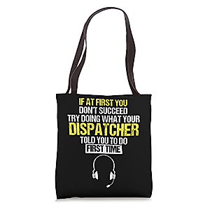 911 Dispatcher Operator American USA Flag First Responders Tote Bag