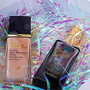 Zwish 1LB Sparkly Iridescent Film PP Hamper Shreds & Strands Shredded Crinkle Confetti for DIY Gift Wrapping & Basket Filling