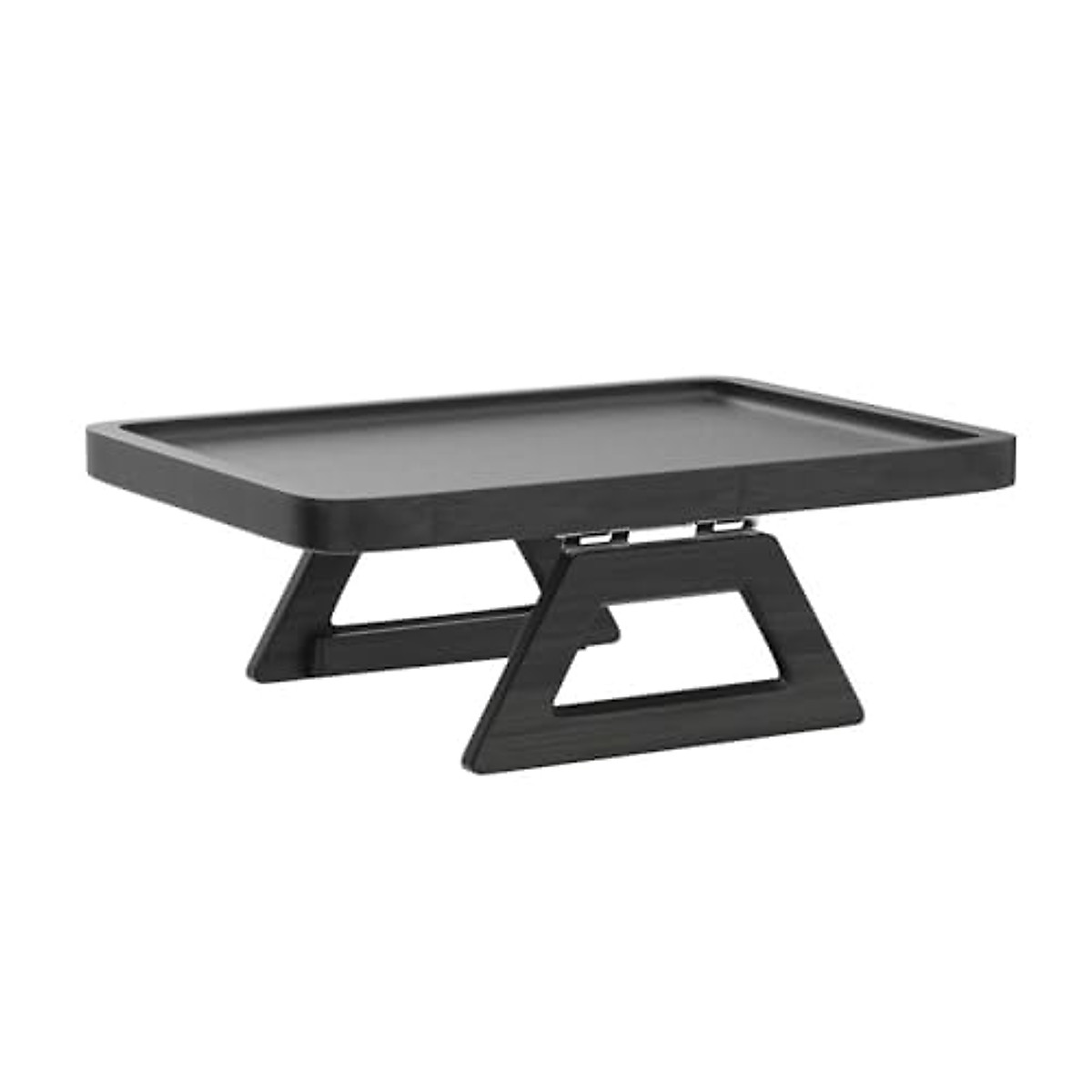 Shamrock Home Bamboo Couch Arm Table, Clip On Tray Sofa Table for Couches. Sofa Arm Tray for TV Dinners, Remotes, Drinks, Snacks and Small Spaces - 15.75 x 11inch, Black