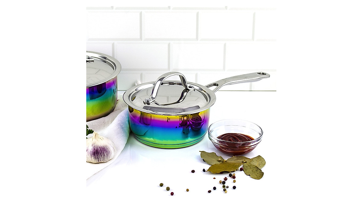 Magical Rainbow Cookware Set - 10 Piece Stainless Steel