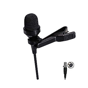 J K Pro Lavalier Lapel Microphone MIC-J 017 Unidirectional Condenser Microphone Compatible with Shure Wireless Transmitter Mini XLR Ta4f Plug