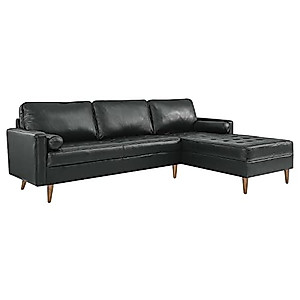 Modway Valour Sectional, Black