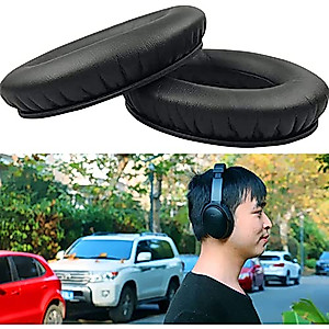 QC45 Replacement Ear Pad Cushions Compatible with Bose QuietComfort 15 QC15 QC25 QC35 QC35II QC45 AE2 AE2i AE2W SoundTrue SoundLink Headphones(Black)