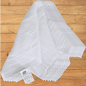 Excellent Deals Flour Sack [White, 24 Pack] 100% Cotton Kitchen Towels, 28"x28" Cloth Napkin, Dish Cloth, Bar Towels, Tea Towels, Bread Wrapper.