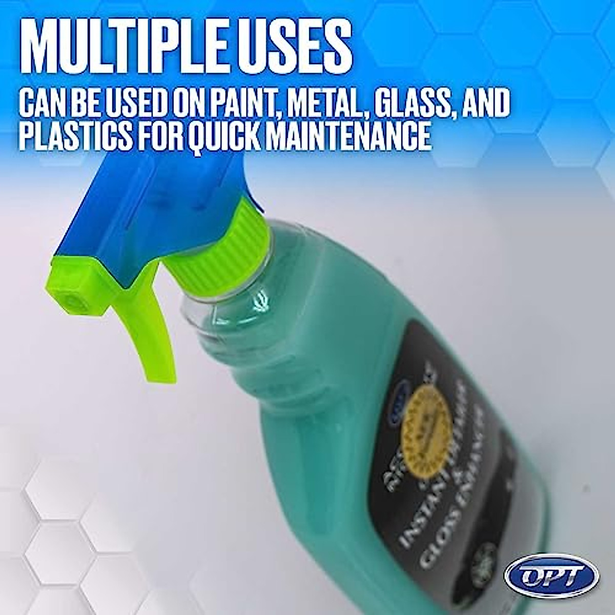 Optimum Instant Detailer and Gloss Enhancer - 17 Oz., Quick Detailer Spray for Superior Car Shine, Detail Spray Safe for Cars, Trucks, Motorcycles, RV's and More