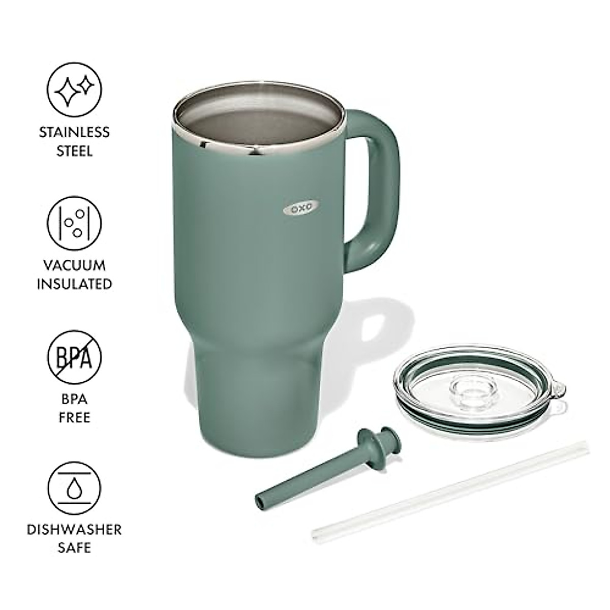 OXO Strive XL Tumbler with Handle – 40 oz. – Jade