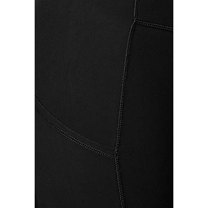 Leggings Depot Women's High Waisted ActiveFlex Leggings Pants (W/Pockets-Full Length, Black, L)