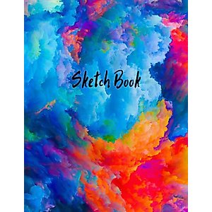Sketch Book: Notebook for Drawing, Writing, Painting, Sketching or Doodling, 110 Pages, 8.5x11 (Premium Abstract Cover vol.71)