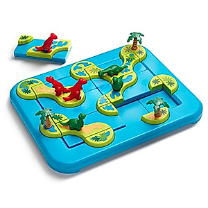 SmartGames Dinosaurs: Mystic Islands Board Game, a Fun, STEM Focused Prehistoric Brain Game and Puzzle Game for Ages 6 and Up