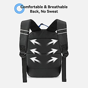 Voova Kids Backpack for Teen Girls Boys, Cute Mini Backpacks for Toddlers Preschool and Kindergarten, Waterproof Lightweight Small School Bookbag Fits 3 To 8 Years Old for School and Travel, Black