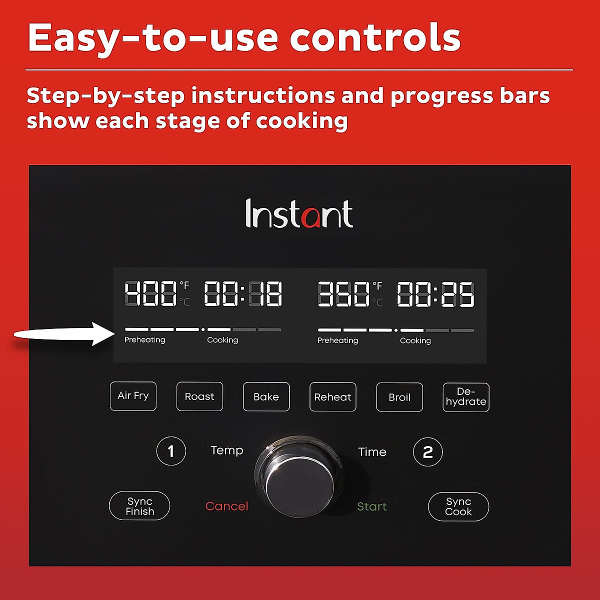 Instant Pot VersaZone 9QT Air Fryer,8-in-1 Functions with EvenCrisp Technology, Crisps,Broils, Bakes,Roasts, Dehydrates,Reheats at Same or Different Temperature, from the Makers of Instant Pot, Black