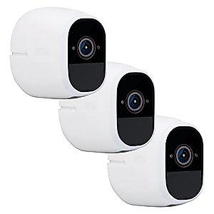 Batmax Set of 3 Silicone Skins for Arlo Pro and Arlo Pro 2 Wire-Free Cameras Covers Protection in Black VMA4200C White