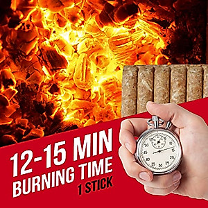 Fire Valley Wooden Firestarter Sticks - Pack of 21 Fire Starter Squares for Indoor Fireplace, Campfires, Grill & BBQ, Outdoor Firepit, Wood Stoves (Natural Pine Wood)